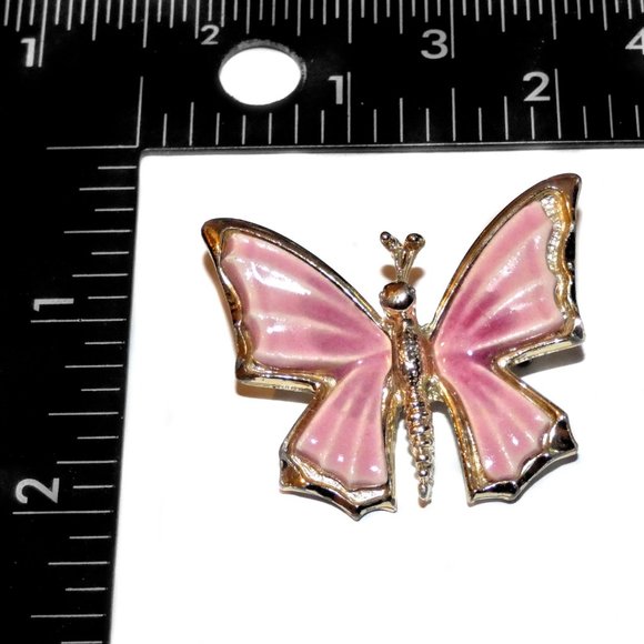 BEATRIX | Jewelry | Vintage Signed Beatrix Butterfly Brooch Pink Pretty ...
